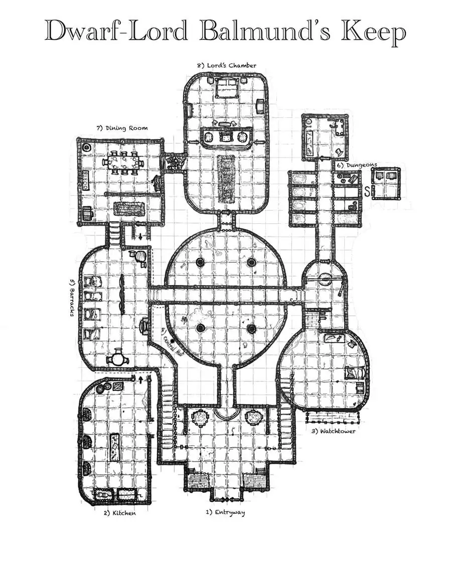 Dwarf-Lord Balmund’s Keep - D&D B/X Module - Jasper Nichols | DriveThruRPG
