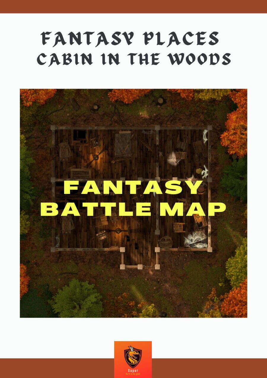 Fantasy Places: (Creepy) Cabin in the woods - Xapur_RPG | Battle maps ...