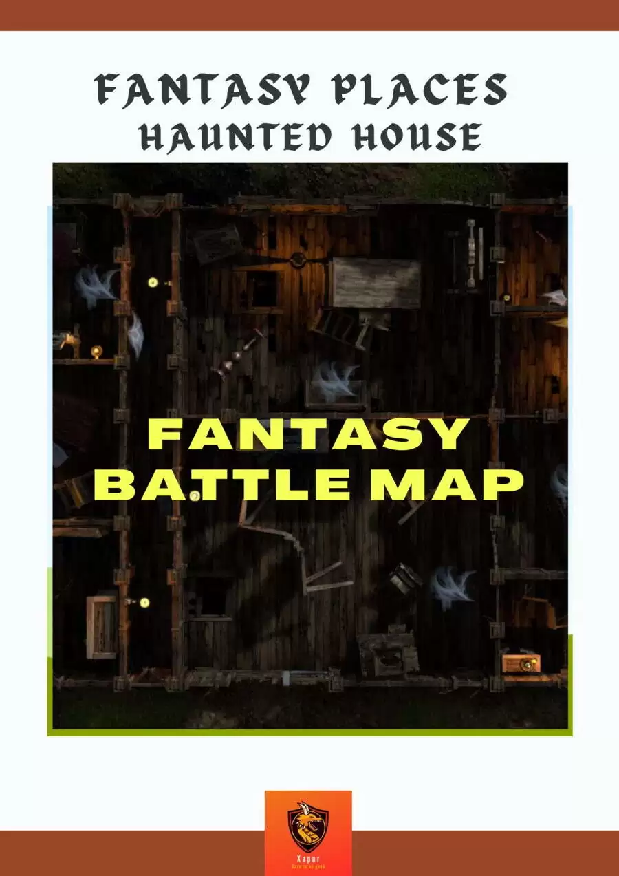 Fantasy Places: Haunted House - Xapur_RPG | Battle maps | DriveThruRPG