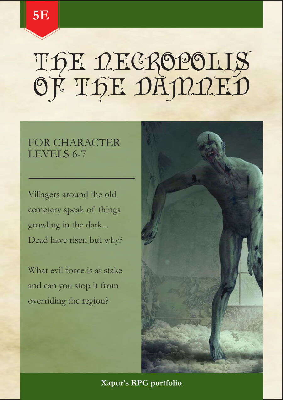 The Necropolis of the Damned - Xapur_RPG | DriveThruRPG