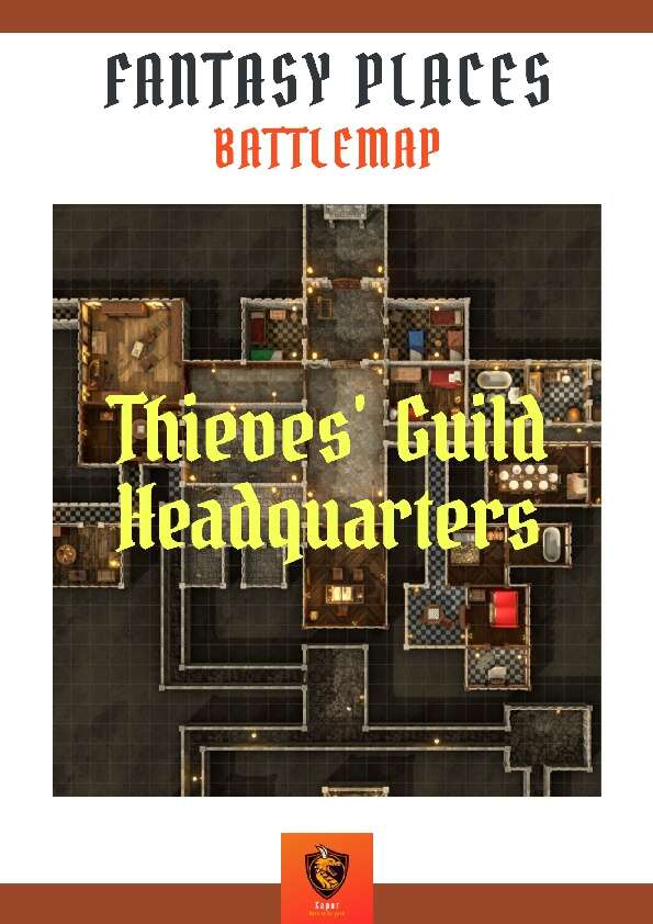 Fantasy Places: Thieves' Guild Headquarters - Xapur_RPG | Battle maps ...