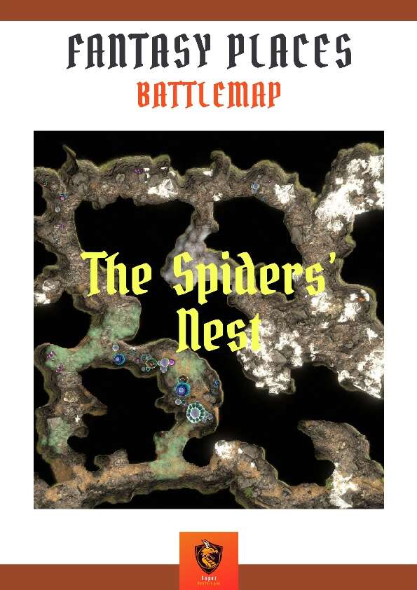 Fantasy Places: The Spiders' Nest - Xapur_RPG | Battle maps | DriveThruRPG