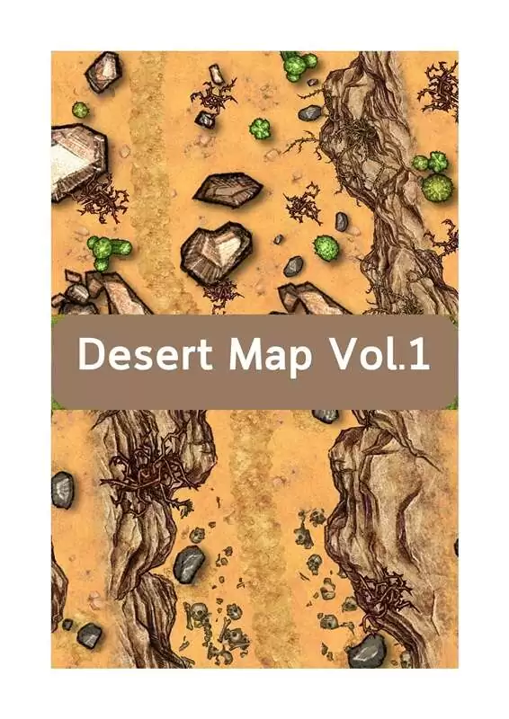 Desert Map Vol.1 - ronin map adventure | DriveThruRPG