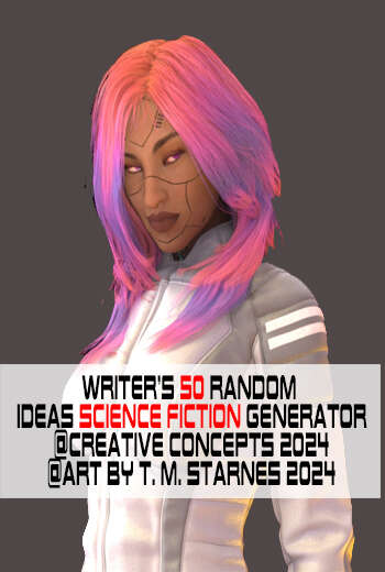 Writer’s 50 Random Ideas Science Fiction Generator - Creative Concepts ...
