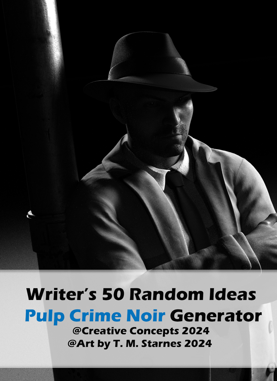 Writer’s 50 Random Ideas Pulp Crime Noir Generator - Creative Concepts | DriveThruRPG