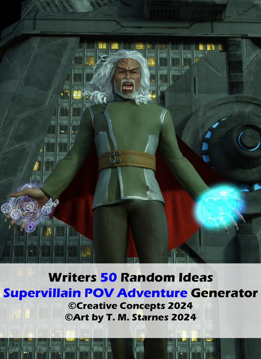 Writer’s 50 Random Ideas Super Villain POV Adventures Generator ...
