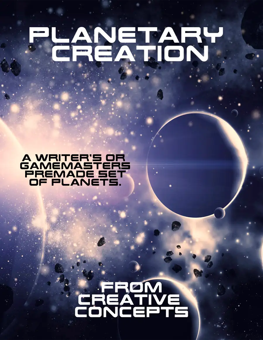 Planetary Creation - Creative Concepts | DriveThruRPG