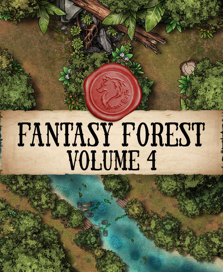 Fantasy Forest Map Set 4 - Ancient Red Fox | DriveThruRPG