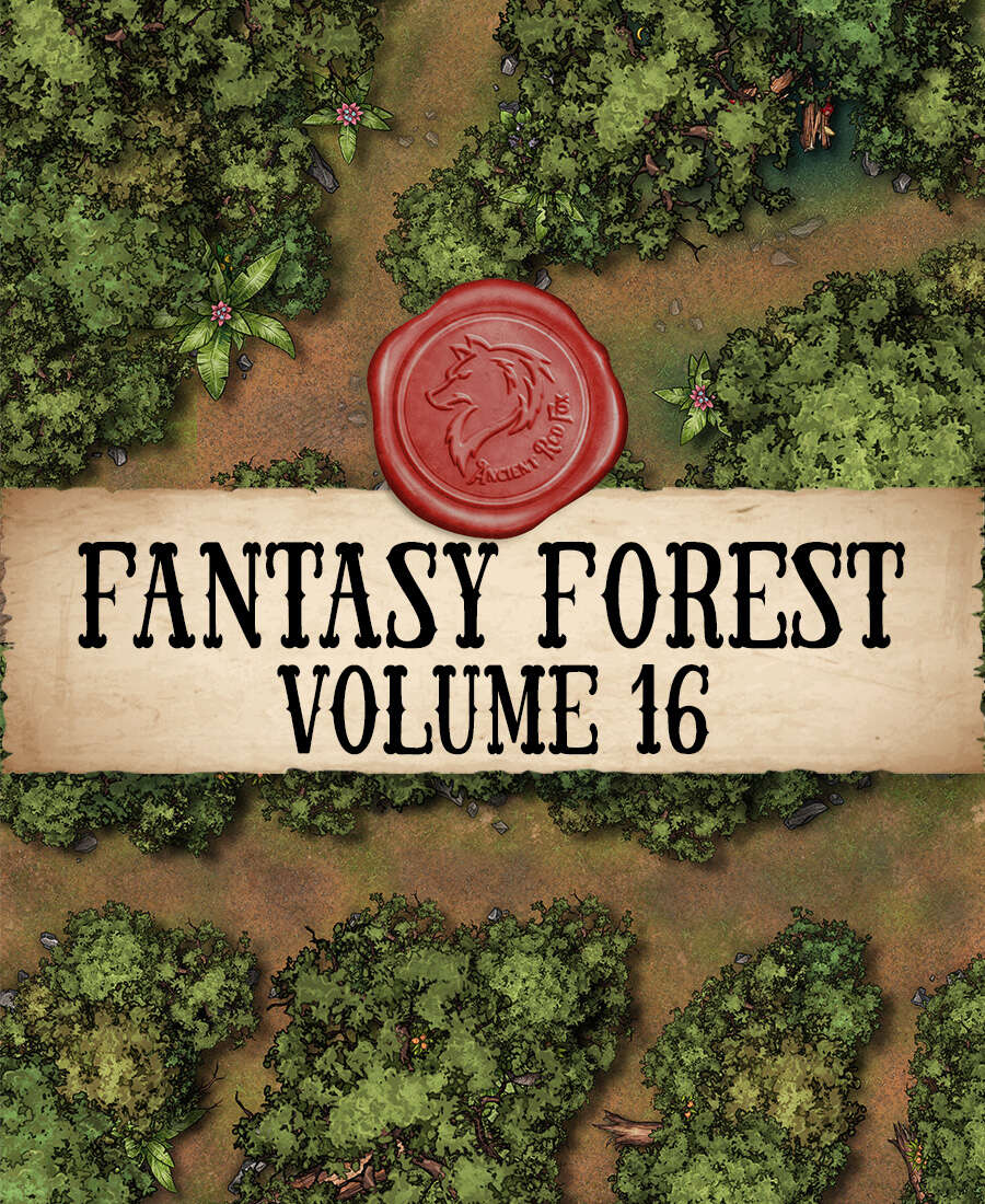 Fantasy Forest Map Set 16 - Ancient Red Fox | DriveThruRPG