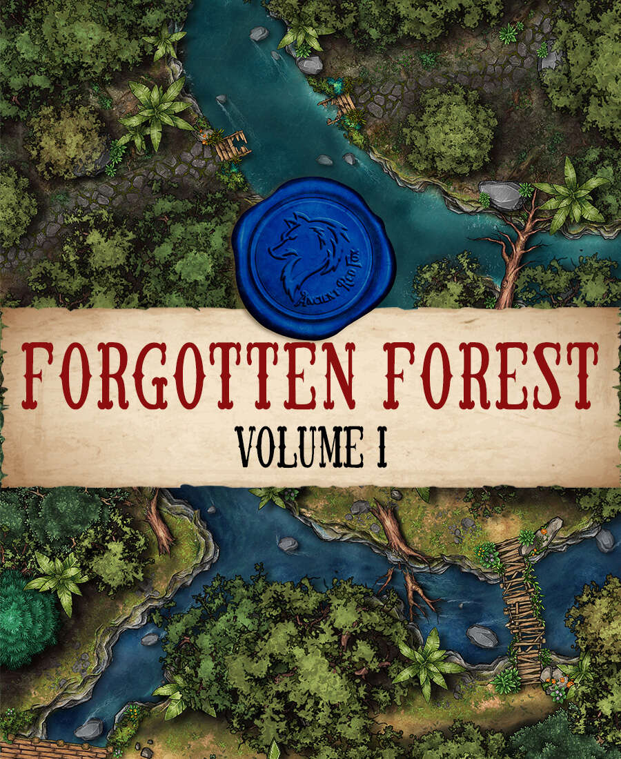 Forgotten Forest Map Set 1 - Ancient Red Fox | DriveThruRPG
