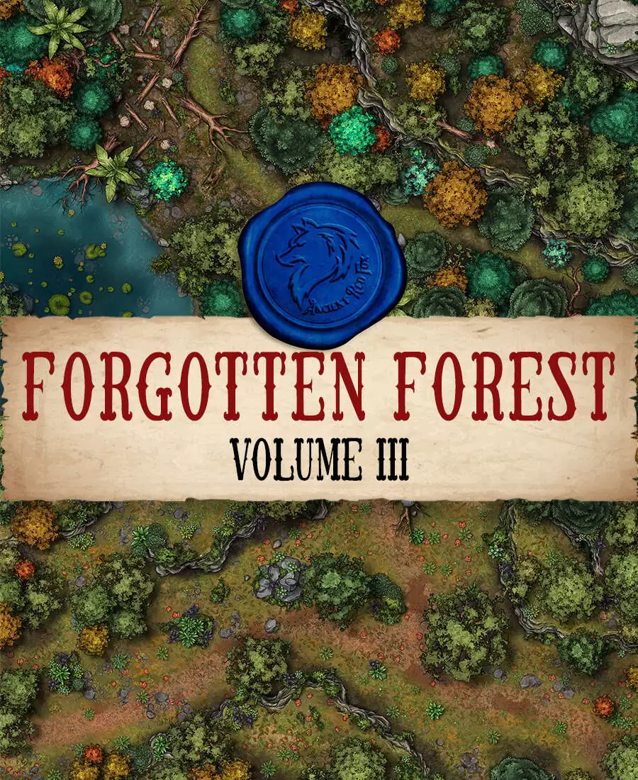 Forgotten Forest Map Set 3 - Ancient Red Fox | DriveThruRPG
