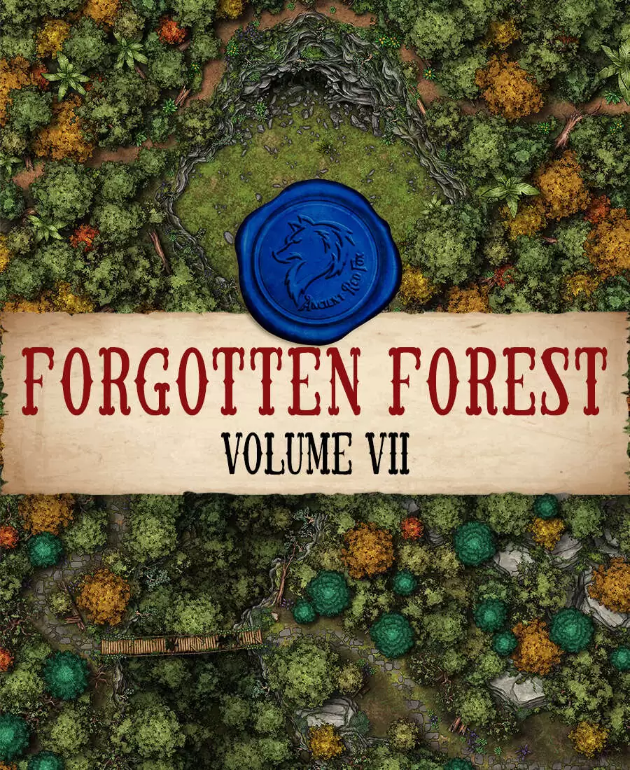 Forgotten Forest Map Set 7 - Ancient Red Fox | DriveThruRPG