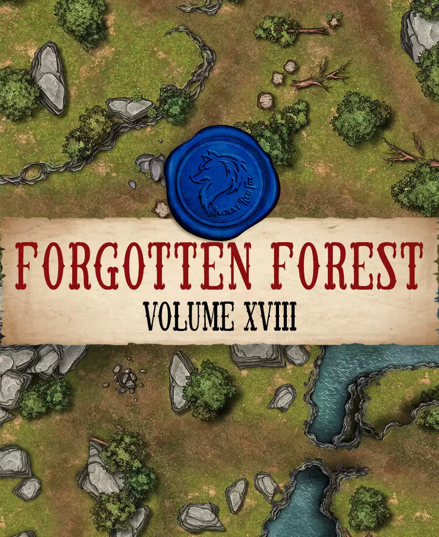 Forgotten Forest Map Set 18 - Ancient Red Fox | DriveThruRPG