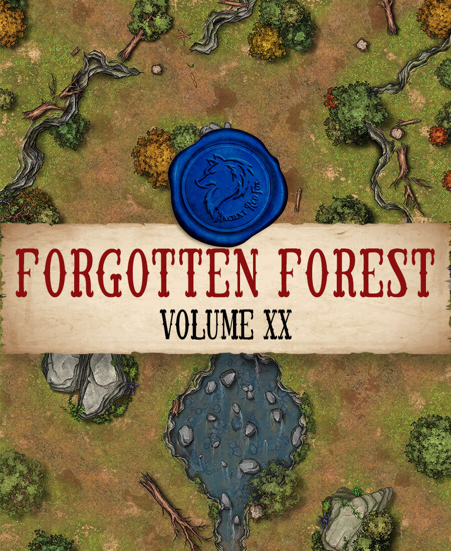 Forgotten Forest Map Set 20 - Ancient Red Fox | DriveThruRPG
