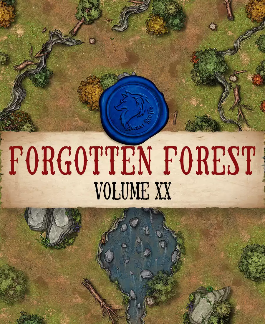 Forgotten Forest Map Set 20 - Ancient Red Fox | DriveThruRPG
