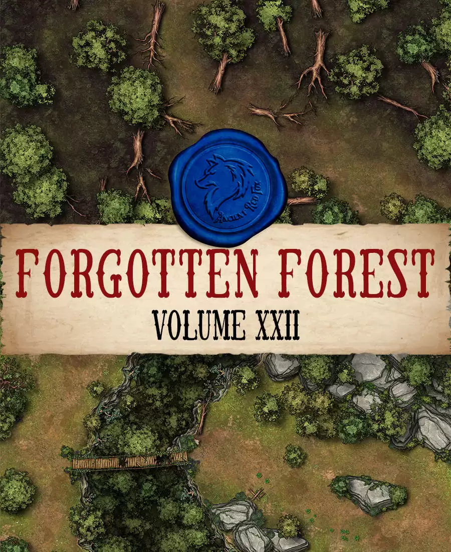 Forgotten Forest Map Set 22 - Ancient Red Fox | DriveThruRPG