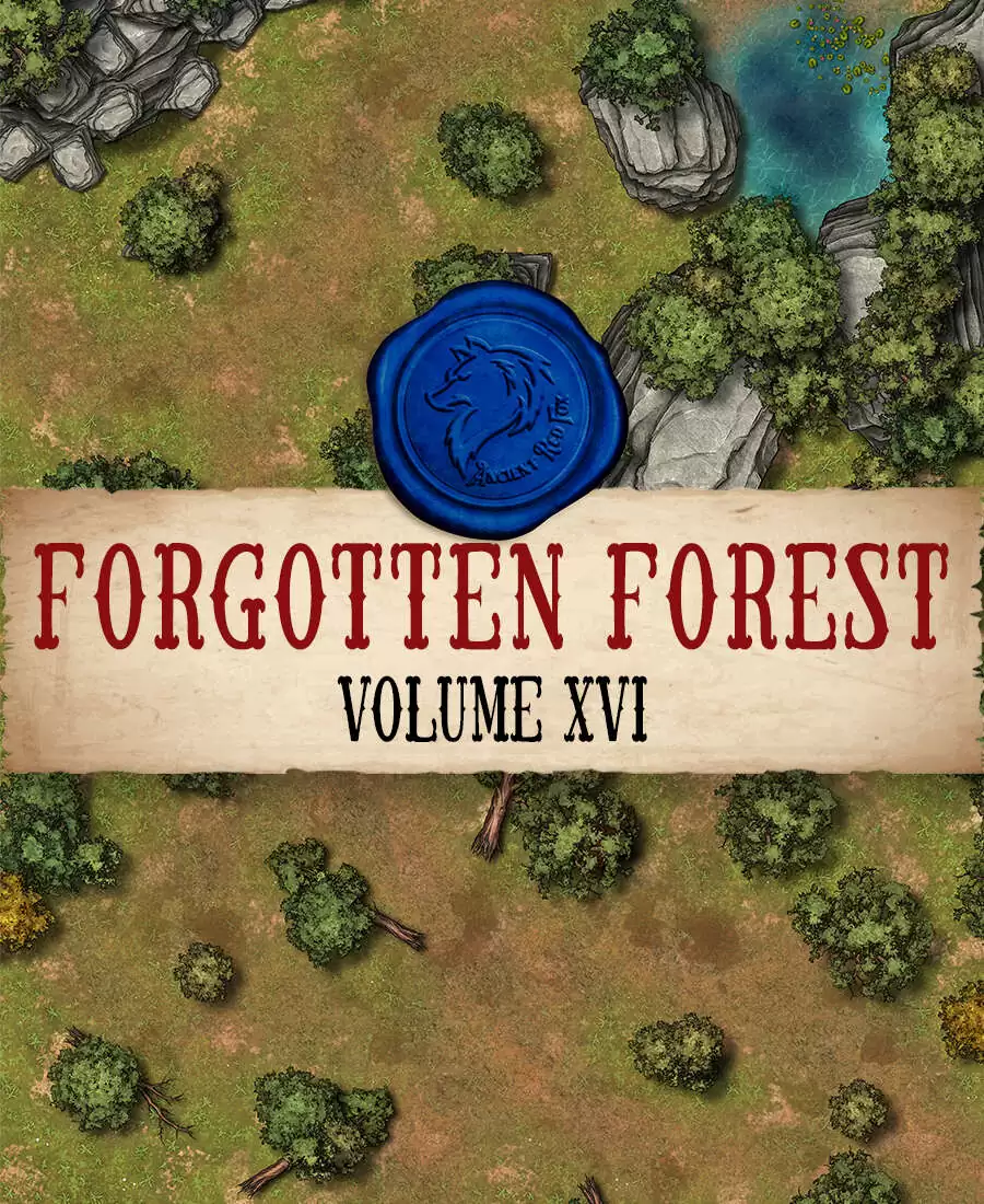 Forgotten Forest Map Set 16 - Ancient Red Fox | DriveThruRPG