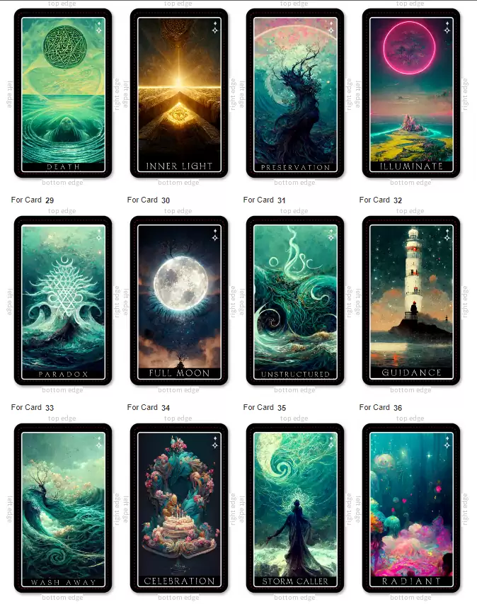 Water Witch Seafoam Oracle Deck - Matt Burks | DriveThruRPG
