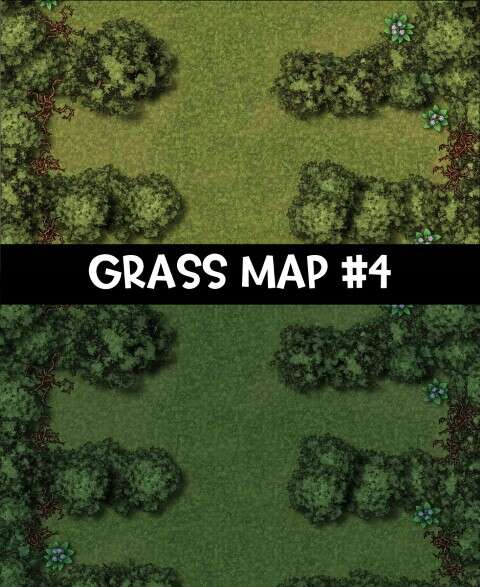 Grass Battle Map #4 - owlschoolmaps | DriveThruRPG