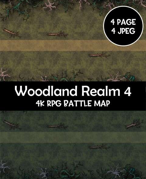 Woodland Realm Rpg Battle Map #4 - owlschoolmaps | DriveThruRPG