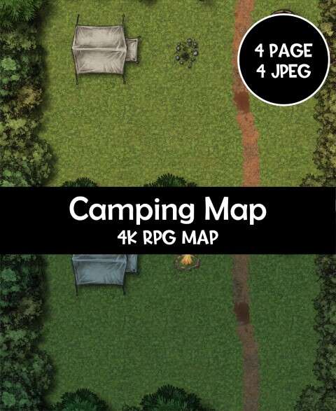 Fire Camping Rpg Map - owlschoolmaps | DriveThruRPG