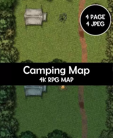 Fire Camping Rpg Map - owlschoolmaps | DriveThruRPG