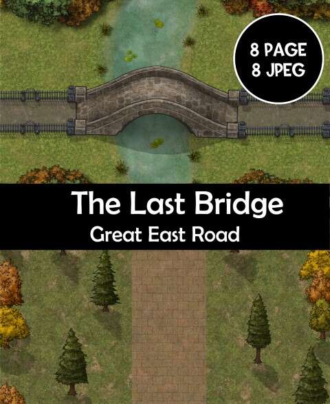 The last bridge and great east road map - owlschoolmaps | DriveThruRPG