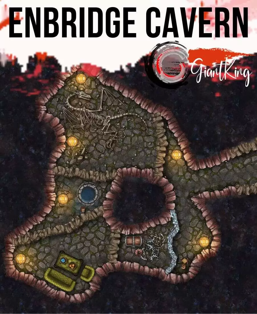 Dragon Cave: Enbridge Cavern Map - Giant King | DriveThruRPG