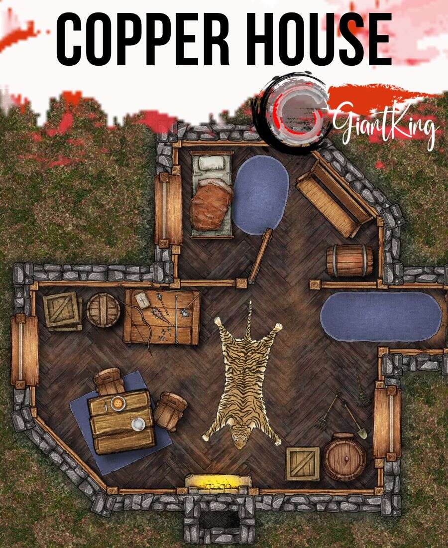 Interiors House : Copper House Map - Giant King | DriveThruRPG