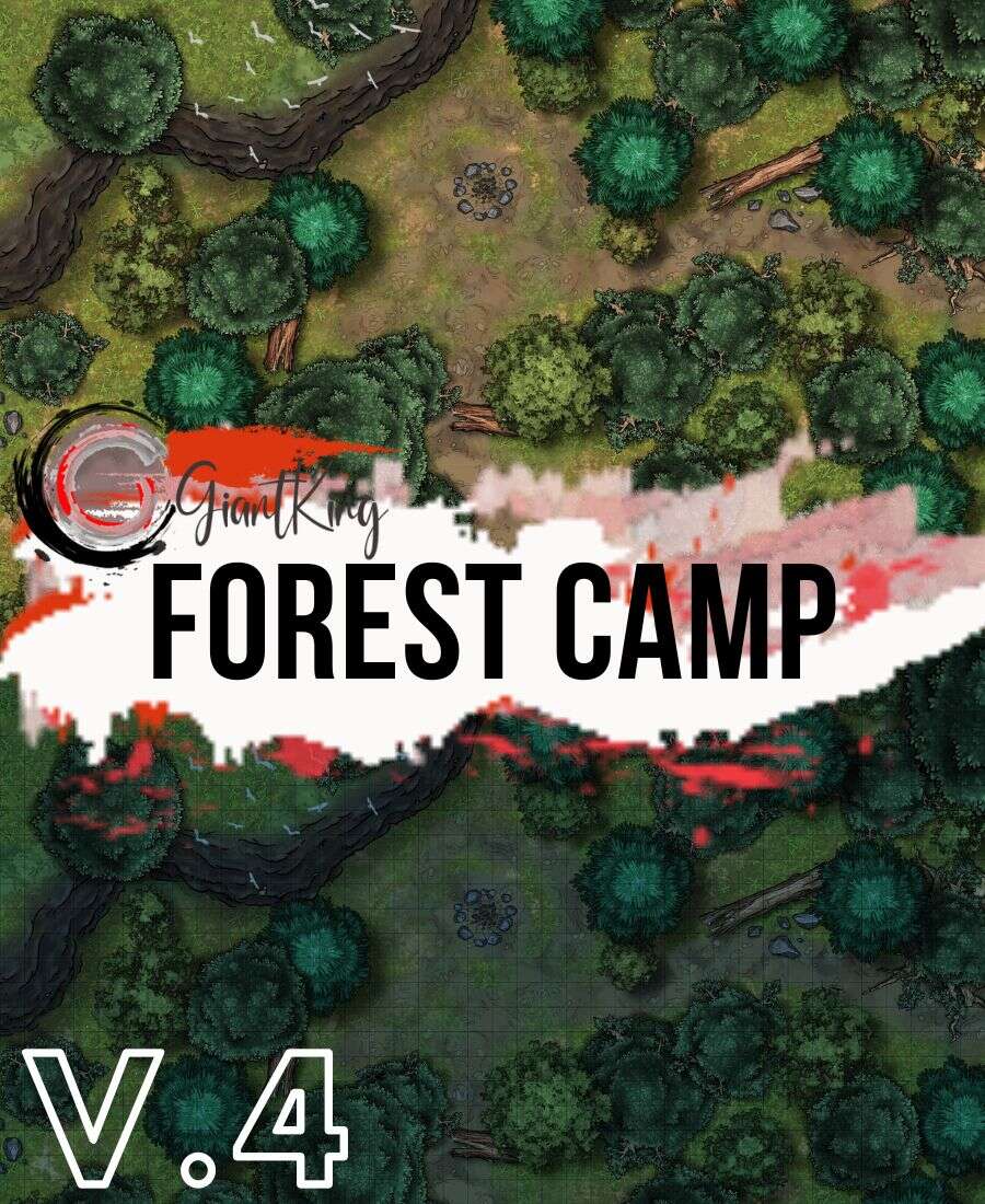 Forest Camp Map V.4 - Giant King | DriveThruRPG