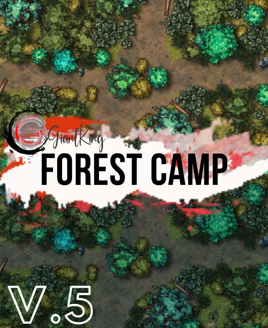 Forest Camp Map V.5 - Giant King | DriveThruRPG