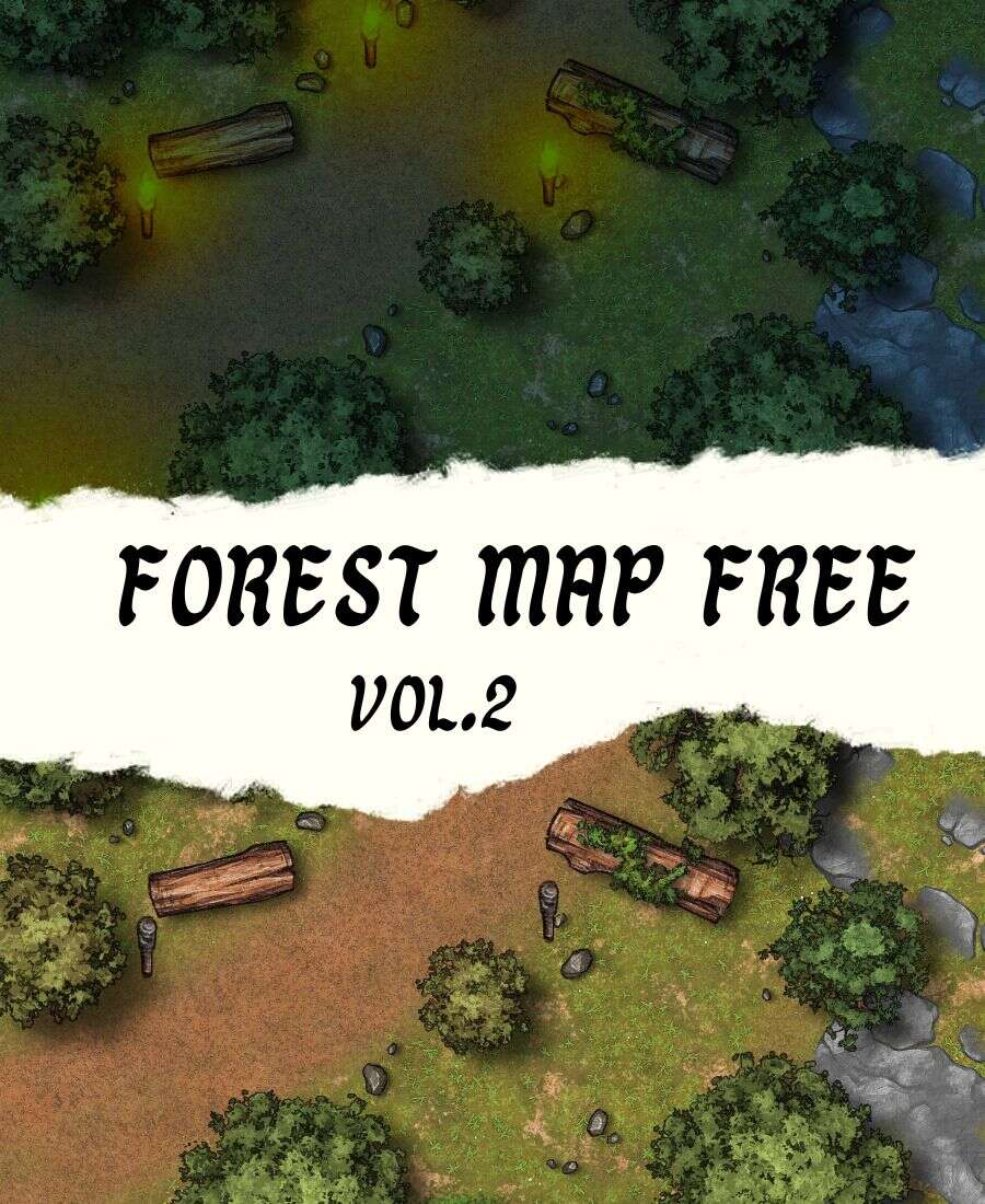 Forest Map Free Vol.2 - Brown Cupple | DriveThruRPG