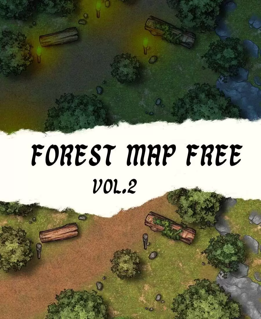 Forest Map Free Vol.2 - Brown Cupple | DriveThruRPG