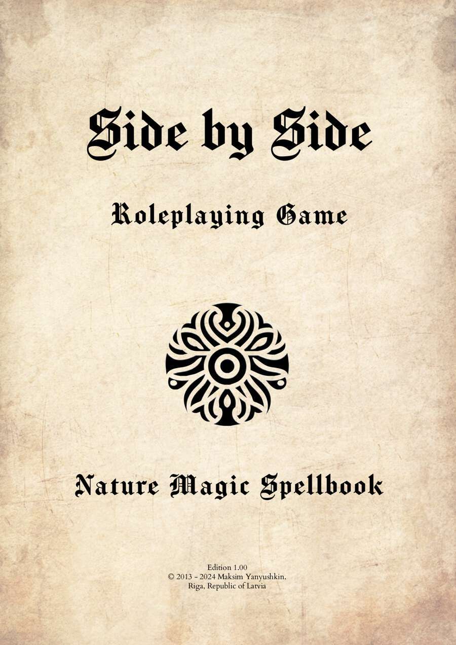 Side by Side - Nature Magic Spellbook - Maksim Yanyushkin | DriveThruRPG