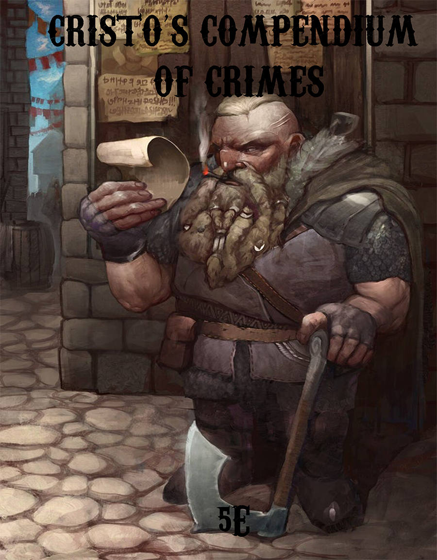 Cristo's Compendium of Crimes - Angus Bessai | DriveThruRPG