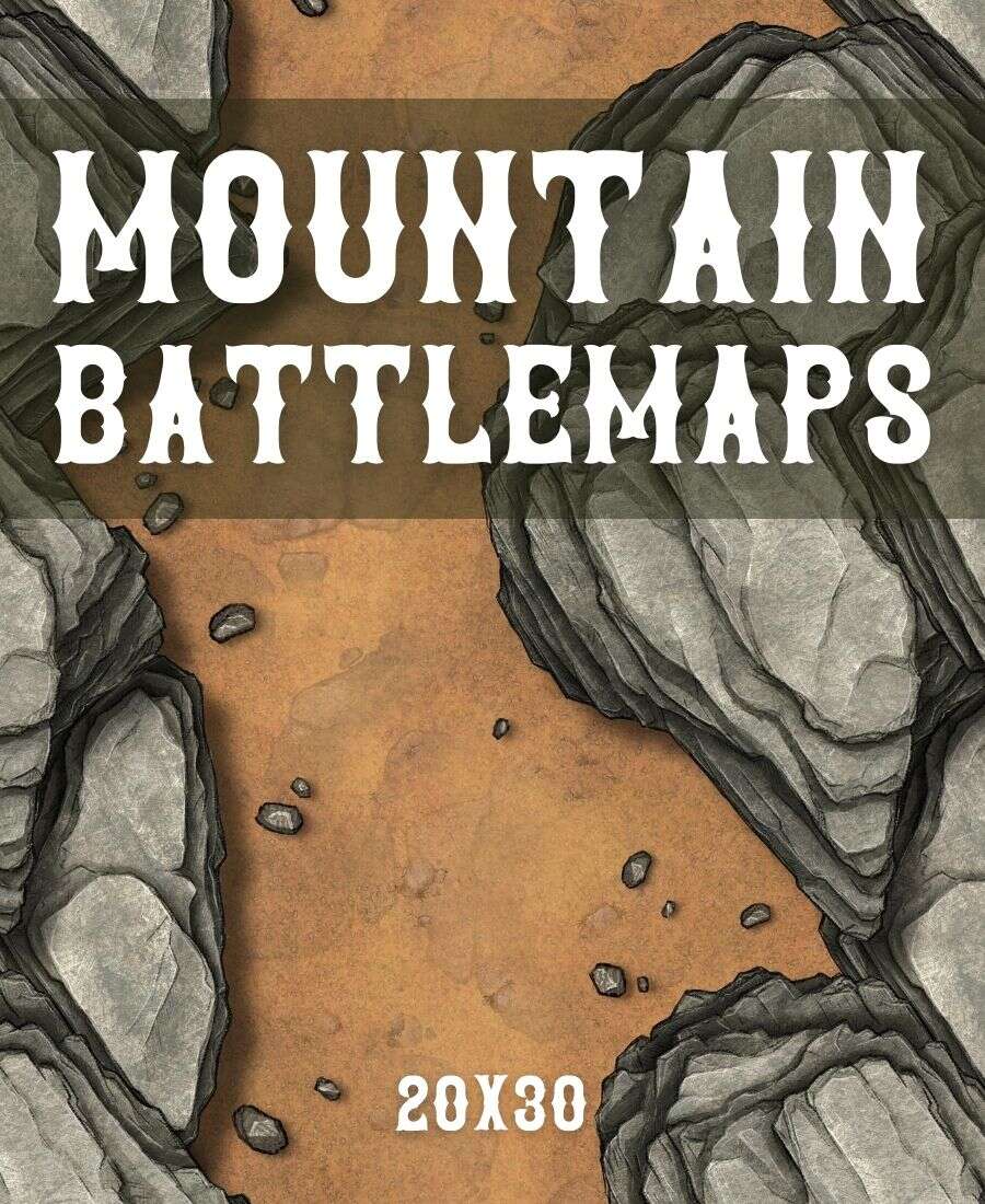 Fantasy Mountain Battlemaps - Brownable | DriveThruRPG