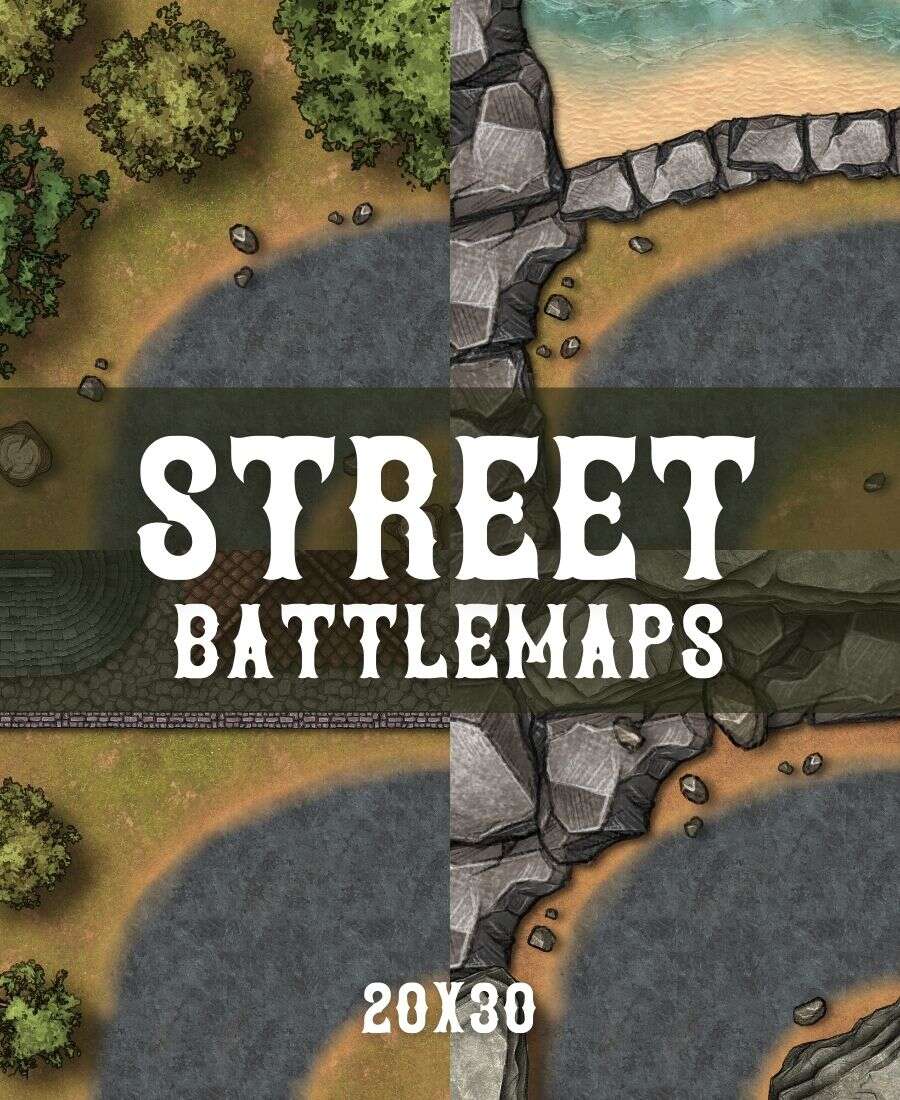 Street - DnD Battlemaps - Brownable | DriveThruRPG