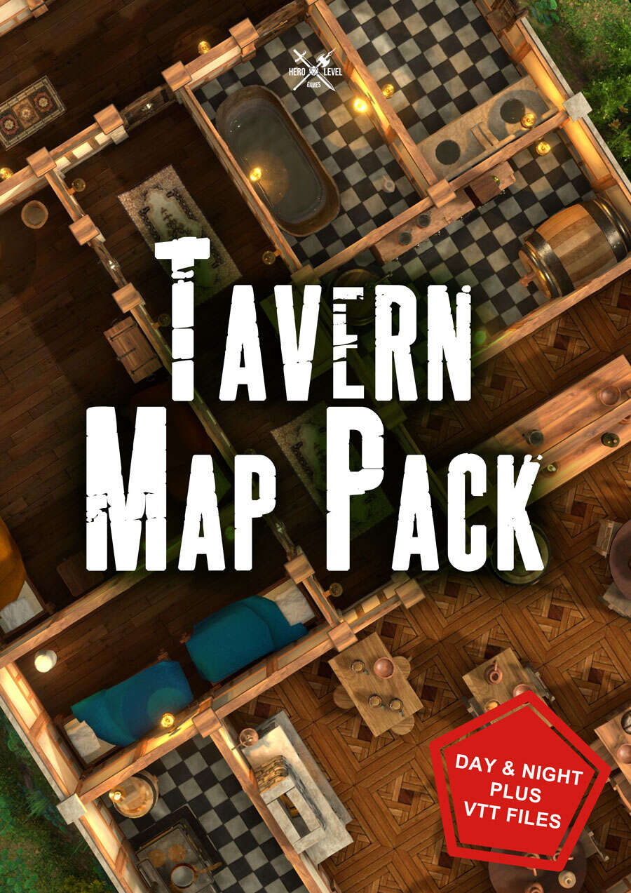 Tavern Map Pack - Hero Level Games | DriveThruRPG