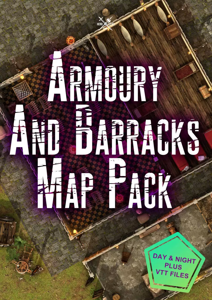Armoury & Barracks Map Pack - Hero Level Games | DriveThruRPG