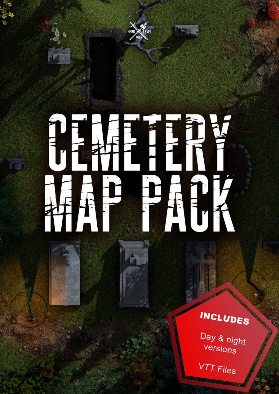Cemetery Map Pack Hero Level Games Drivethrurpg