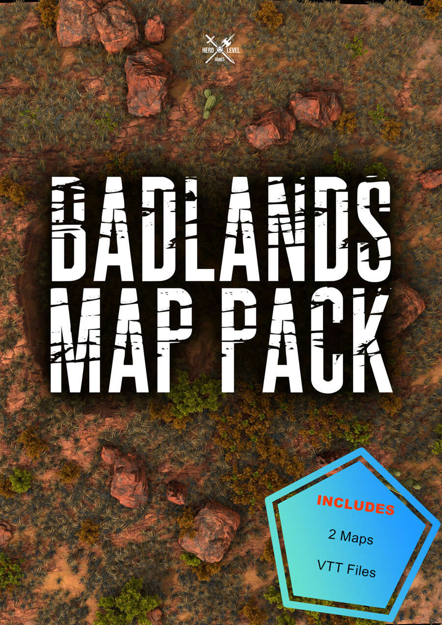 Badlands Map Pack - Hero Level Games | DriveThruRPG