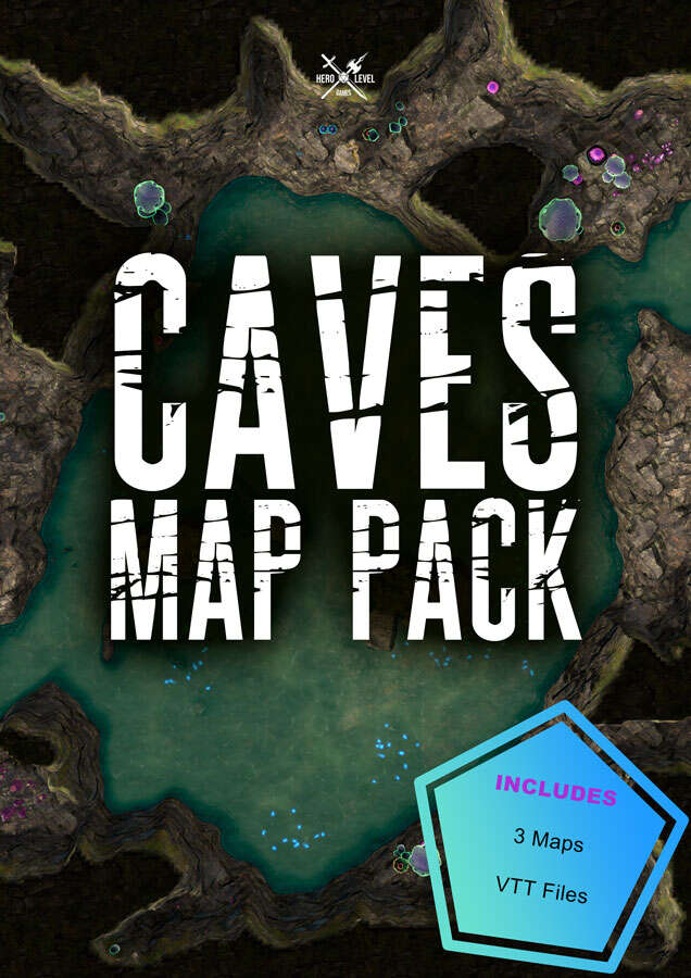 Caves Map Pack - Hero Level Games | DriveThruRPG