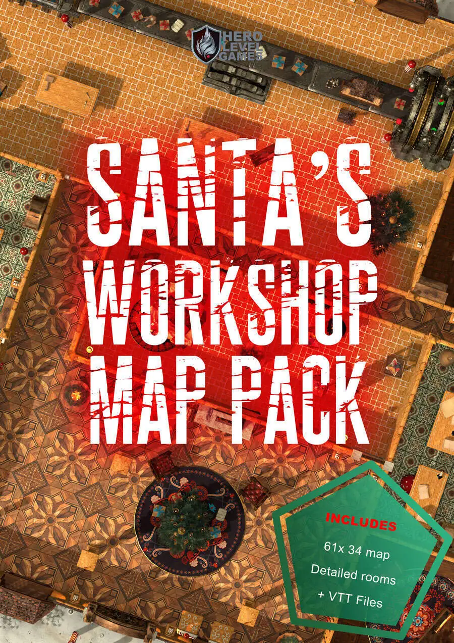 Santa's Workshop Map Pack - Hero Level Games | DriveThruRPG