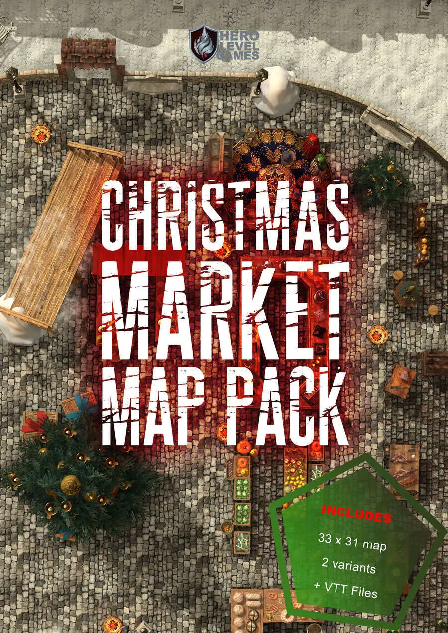 Christmas Market Map Pack - Hero Level Games | DriveThruRPG