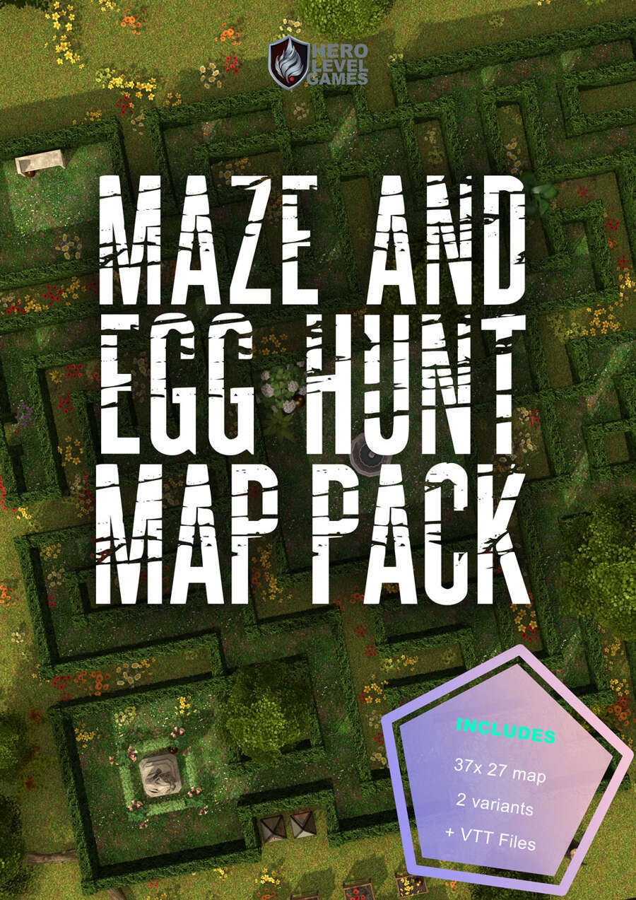 Maze and Egg Hunt Map Pack - Hero Level Games | DriveThruRPG