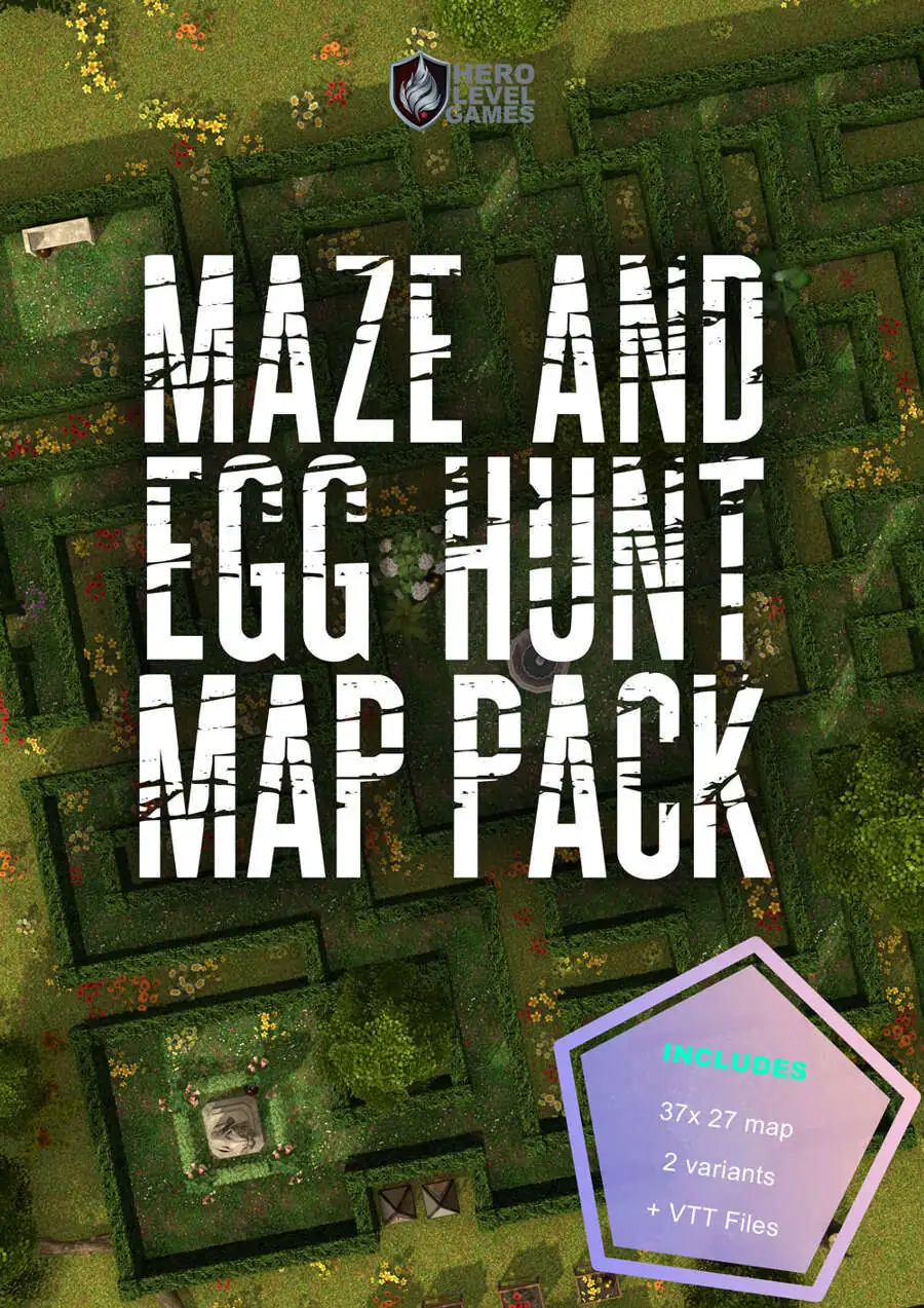 Maze and Egg Hunt Map Pack - Hero Level Games | DriveThruRPG
