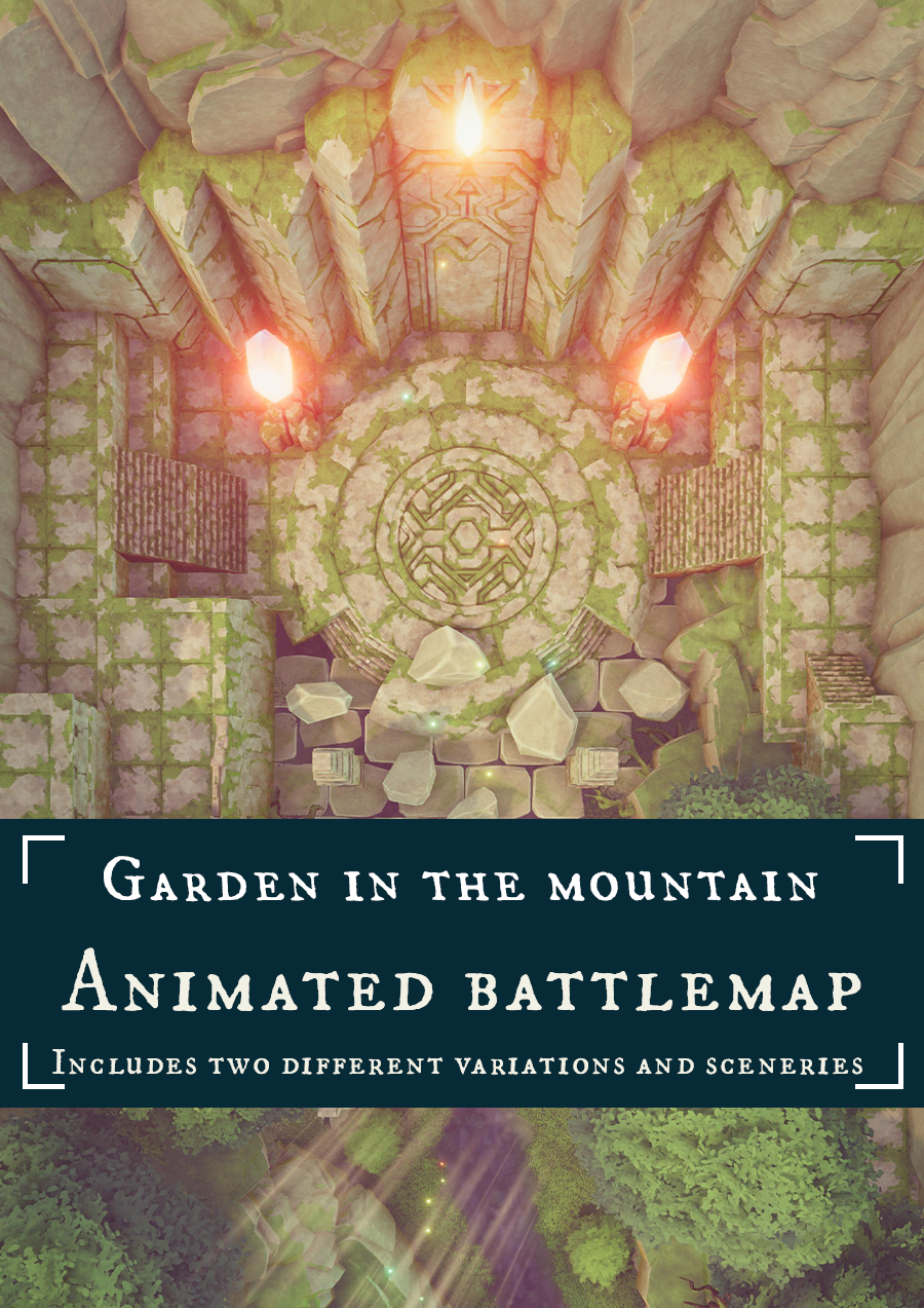 Forest temple entry animated battlemap - Cédric H | DriveThruRPG