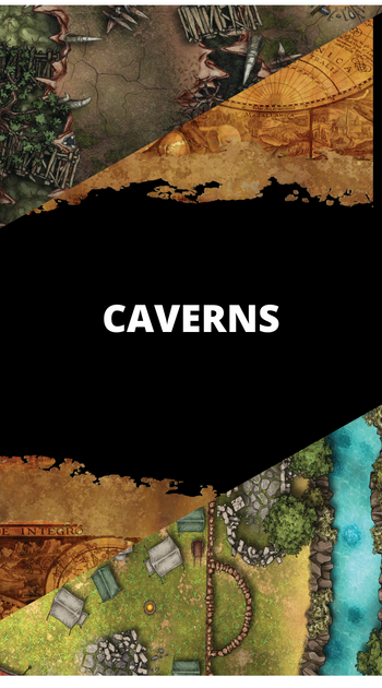 Map pack Caverns - bundle [PDF] - ndvmaps | Caves | DriveThruRPG
