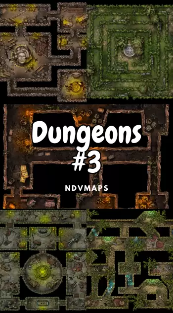 Dungeons #3 [PDF] - ndvmaps | Dungeons | DriveThruRPG