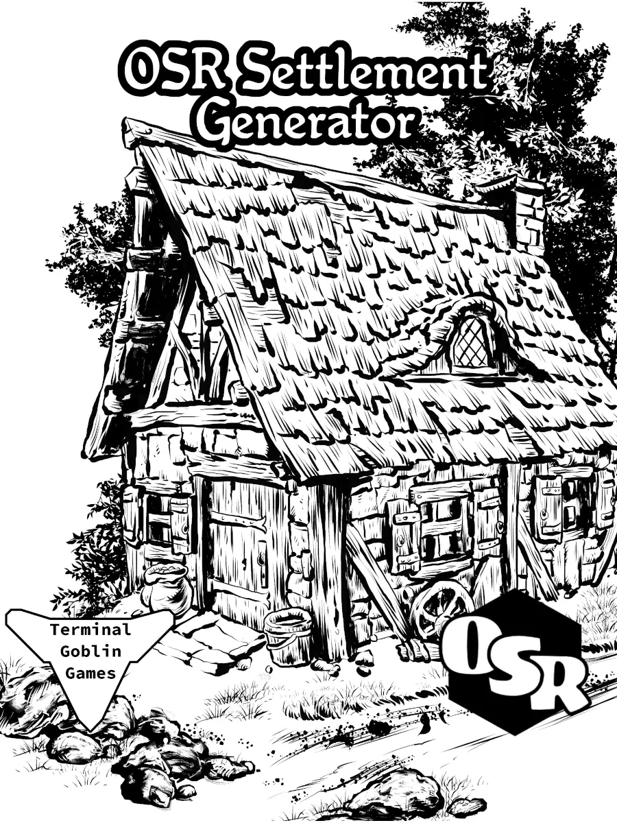 OSR Settlement Generator - Terminal Goblin Games | DriveThruRPG